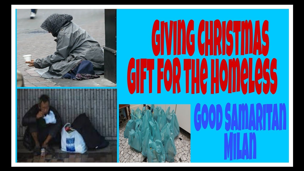 giving Christmas gifts for the homeless - YouTube