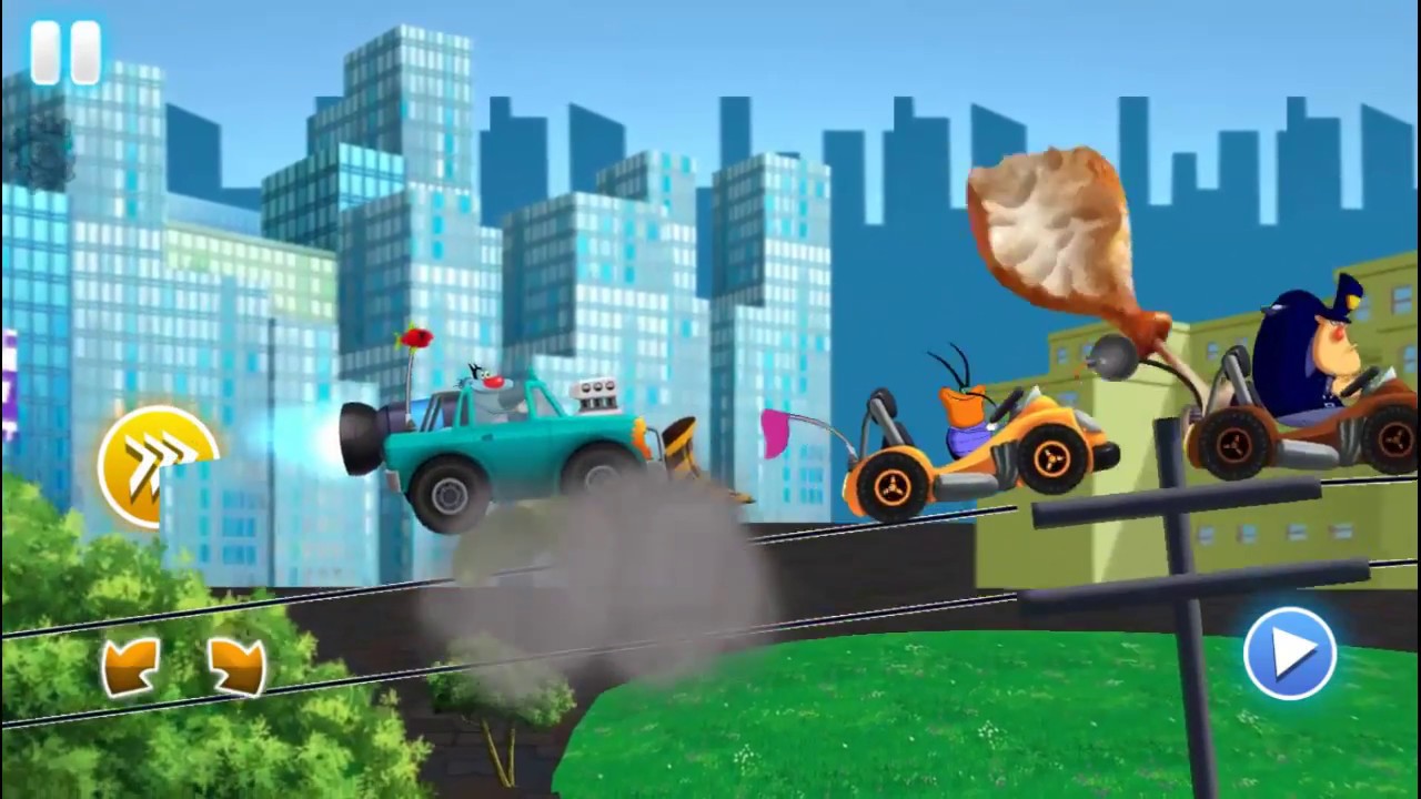 Oggy and the Cockroaches: Racing cars part 1 - YouTube