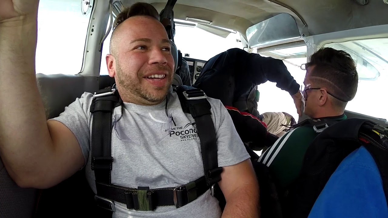 James Sabatino's Tandem skydive in Northeast PA! - YouTube