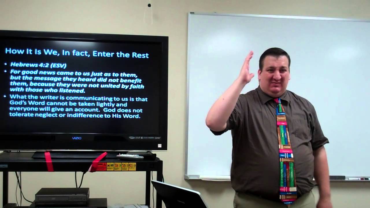 Strive to Enter God's Rest--Hebrews 4:11-13 - YouTube