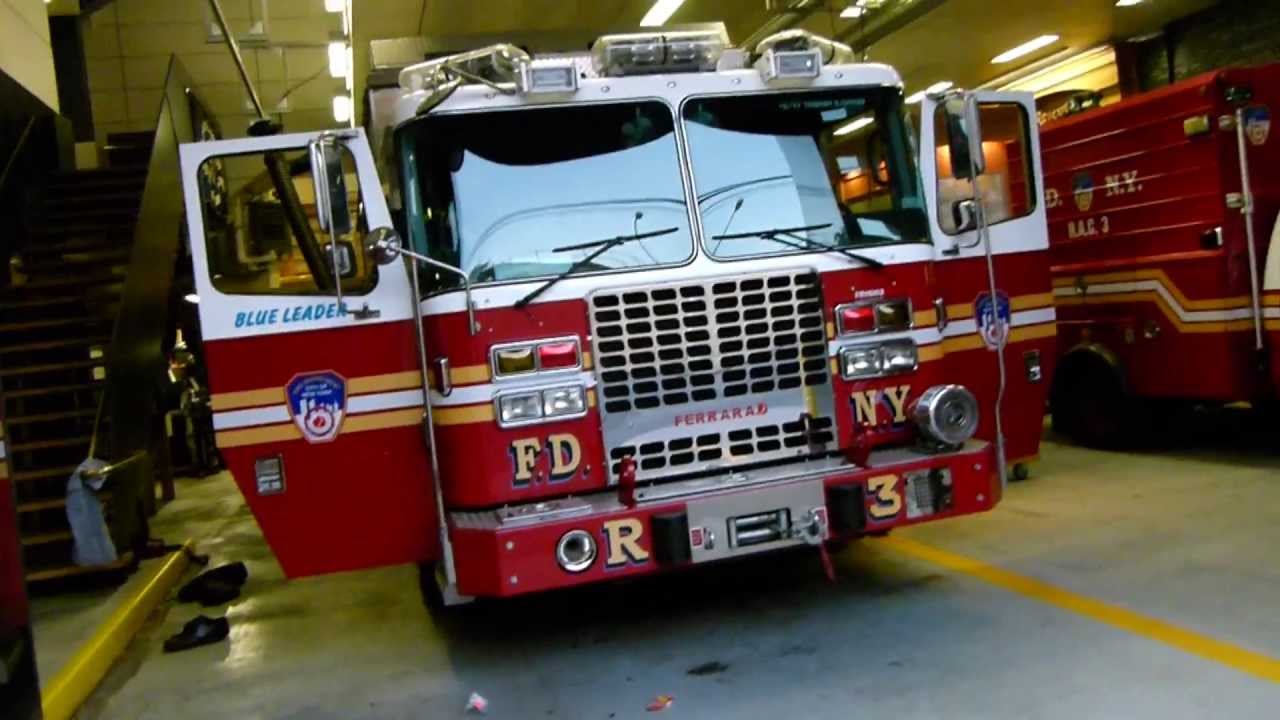 FDNY Rescue 3 and RAC 3 respond 10-75 with real Q - YouTube