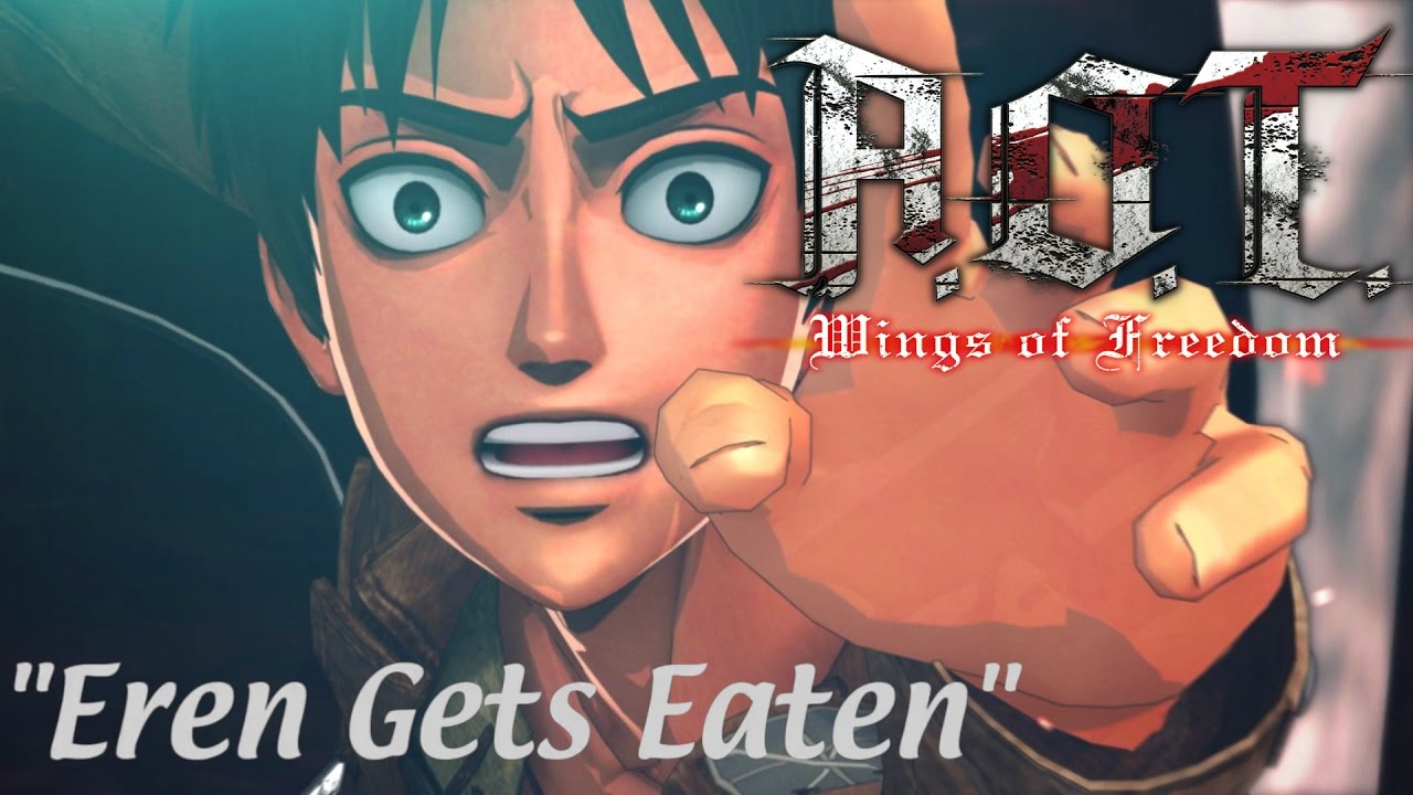TFS Eren gets Eaten (Attack on Titan Game Parody) - YouTube