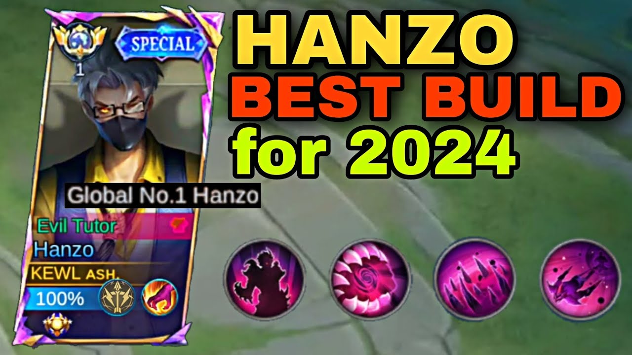 HANZO BEST BUILD AND EMBLEM 2024 ( 100% auto winstreak)- MLBB - YouTube