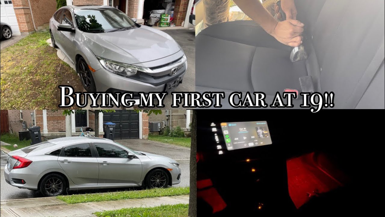 Buying My First Car At 19 | 2016 Honda Civic Ex | Car Detailing - YouTube