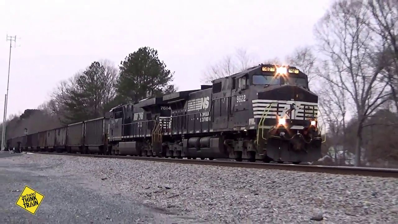 NS 9622 (GE C44-9W) leads NS 814 - YouTube
