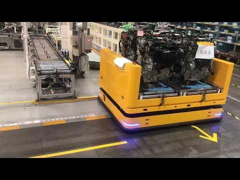 Heavy Load Handling AMR/AGV for Automotive Factory - Toyota(Transportation Robot) - YouTube