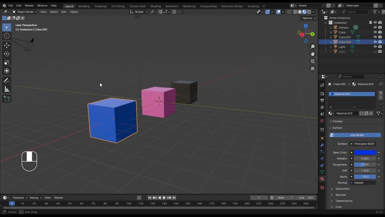 🎨How to Add Color & Materials in Blender | Apply Multiple Colors to One ...