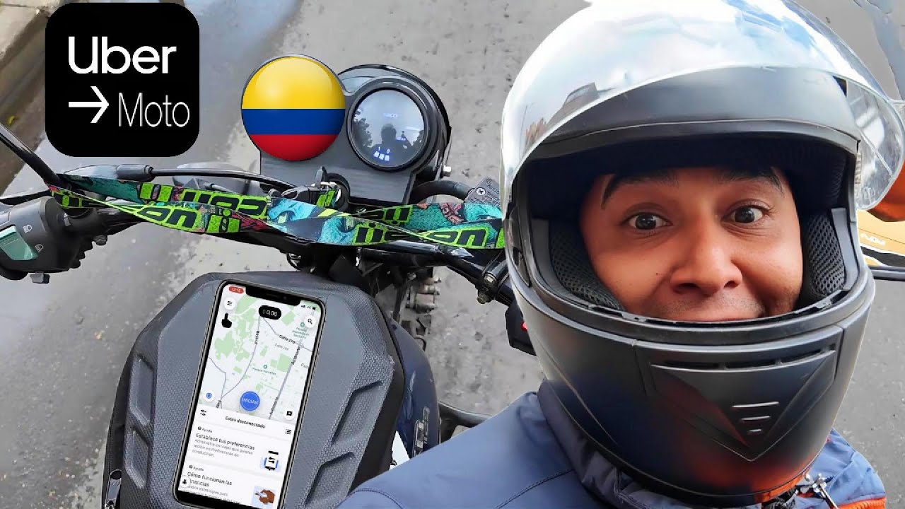 "Así funciona Uber Moto en Colombia 🇨🇴 | ¿Es rentable ser conductor ...