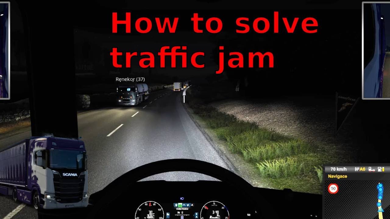 Idiots on the road - How to solve traffic jam - ETS 2 MP part 42 - YouTube