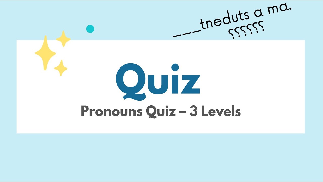 English Pronouns Quiz for Beginners | 30 Questions (Easy to Hard) - YouTube