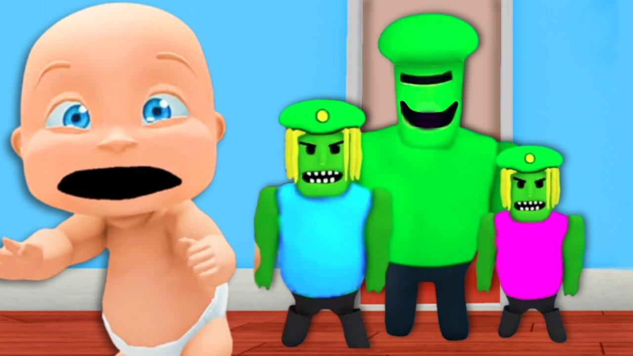 Baby Escapes EVIL ZOMBIE FAMILY! - YouTube