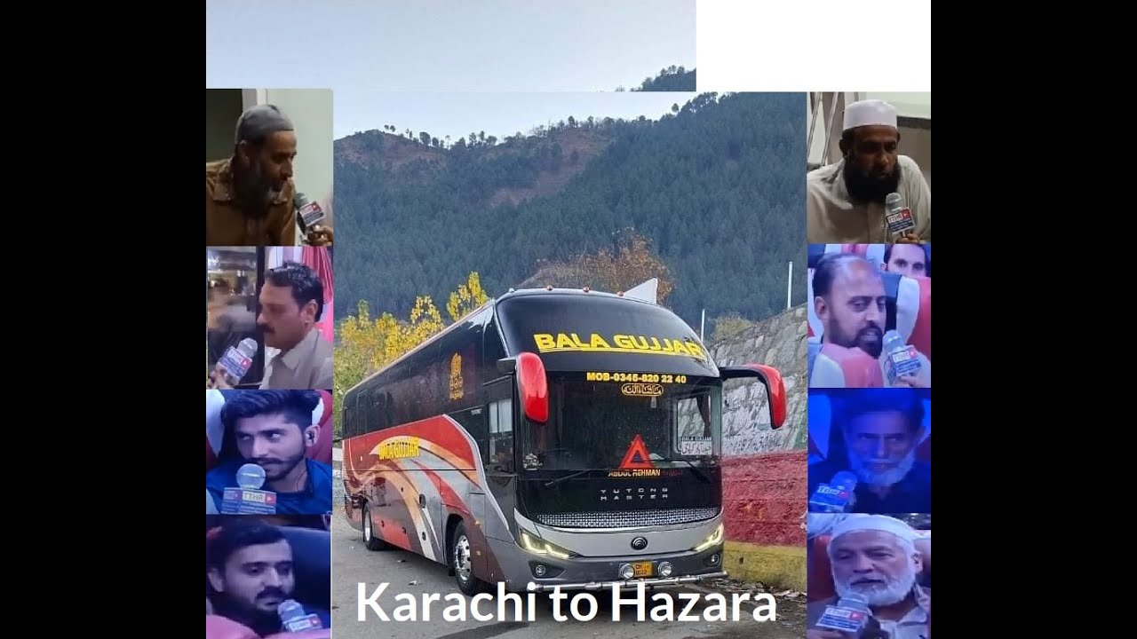 A Trip With Bala Gujjar Bus Service Karachi to Hazara - YouTube