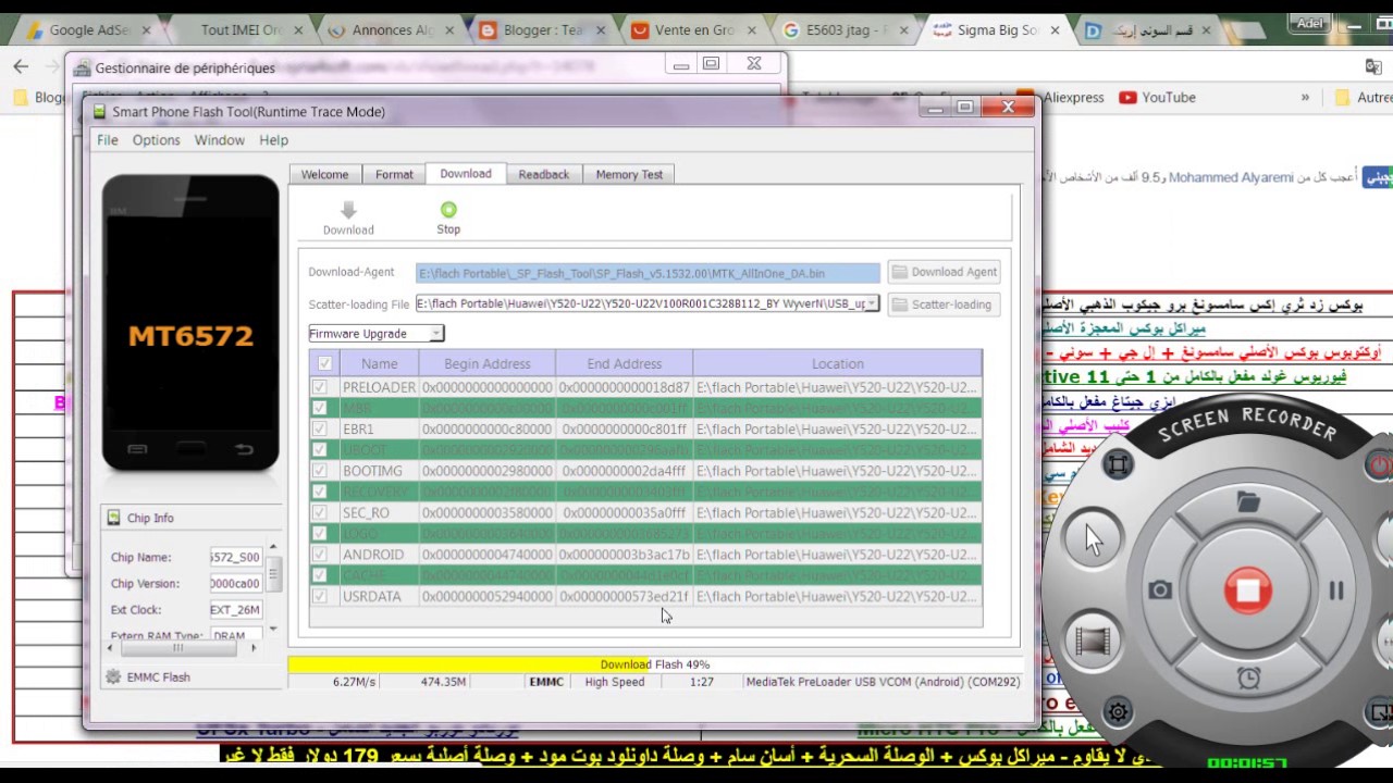 How To Flash Huawei Y520-U22 With Sp Flashtool - YouTube