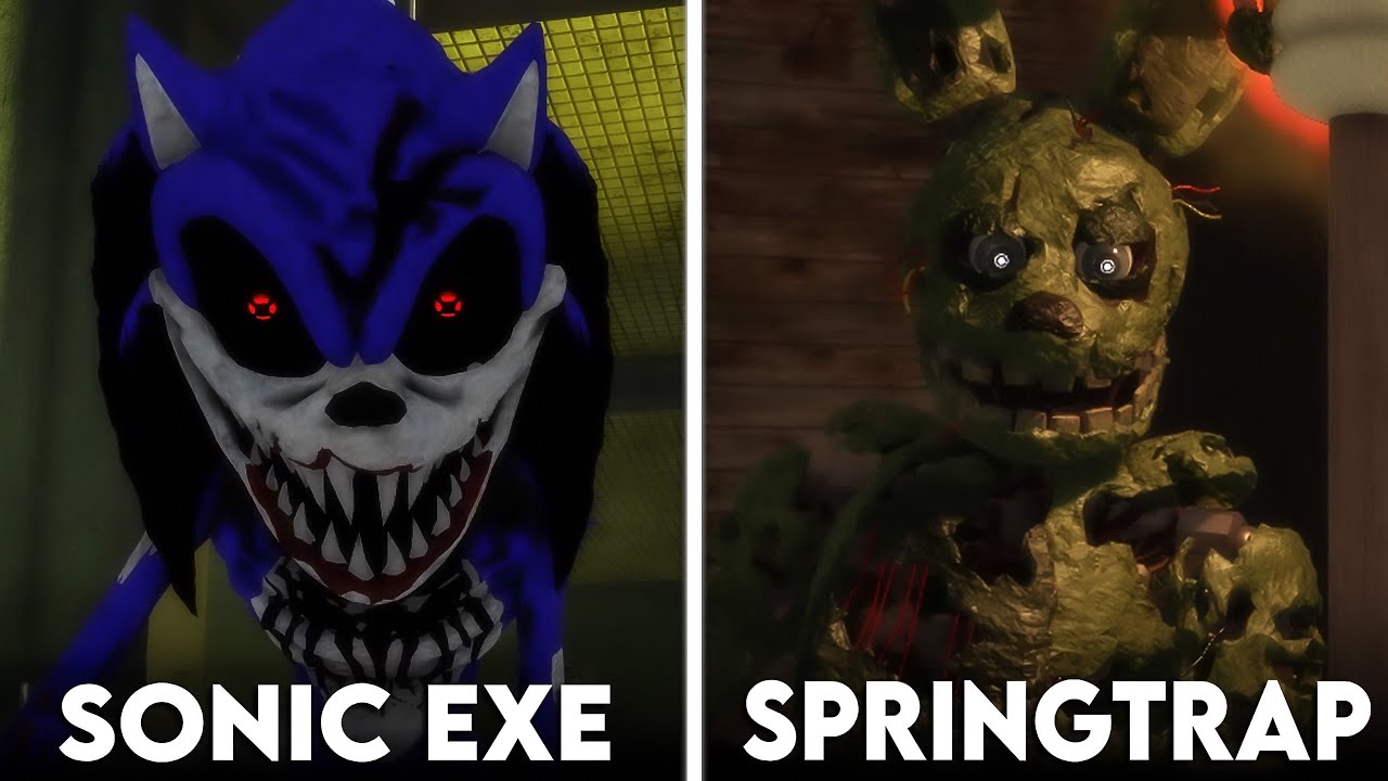 Sonic EXE vs Springtrap Which is Better ? - Pillar Chase 2 - YouTube