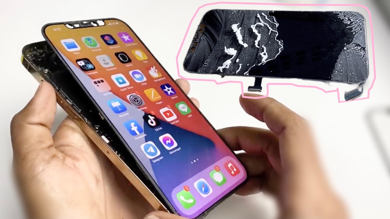 iPhone 12 Pro Max Glass Replacement [ Touch glass Repair ] Front glass ...
