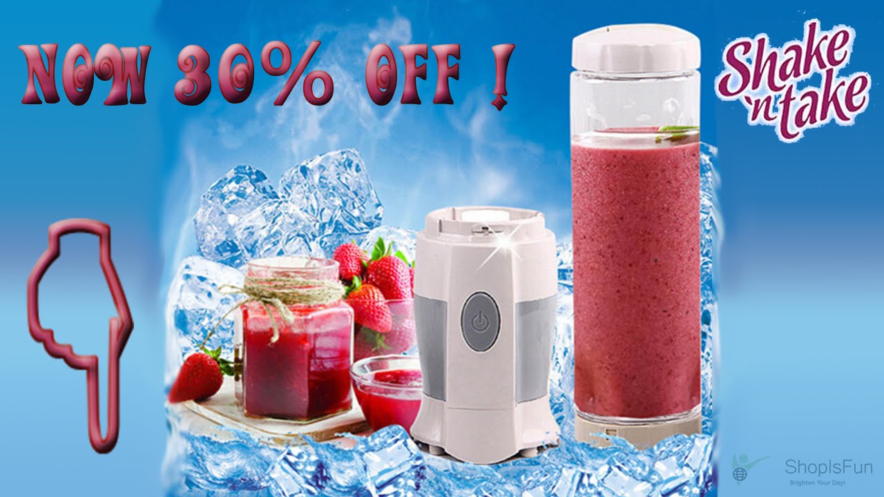 Shake N Take Handheld Smoothie maker - YouTube