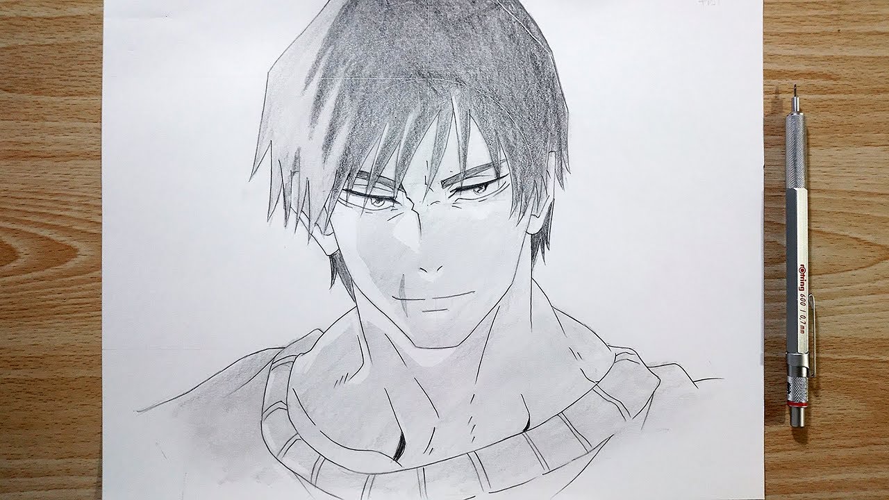 How to draw Toji Fushiguro Step by Step | Jujutsu Kaisen - YouTube