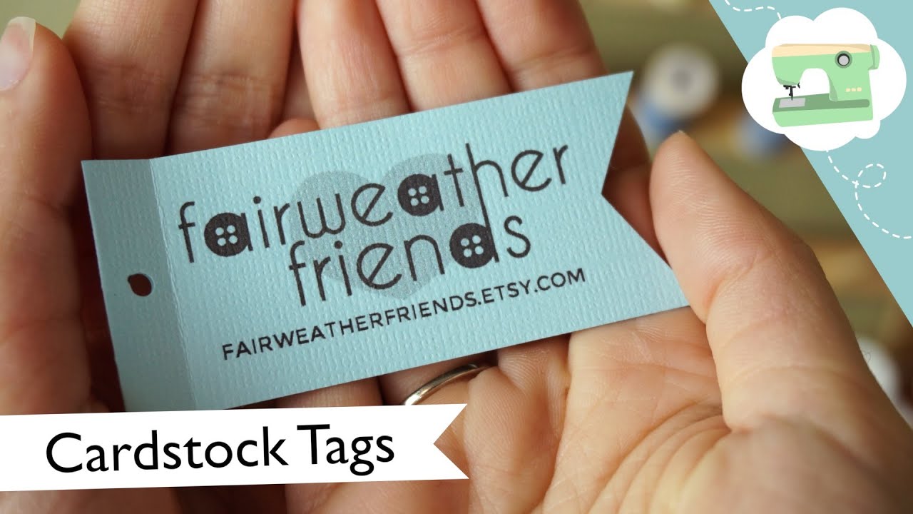 Branding: Cardstock Logo Tags | @laurenfairwx - YouTube