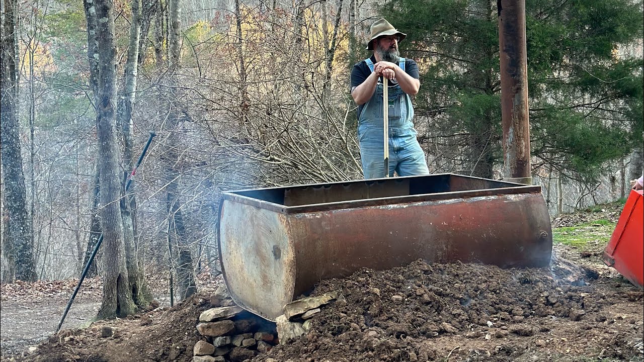 Furnace Build for Hog Scalding Tank - YouTube