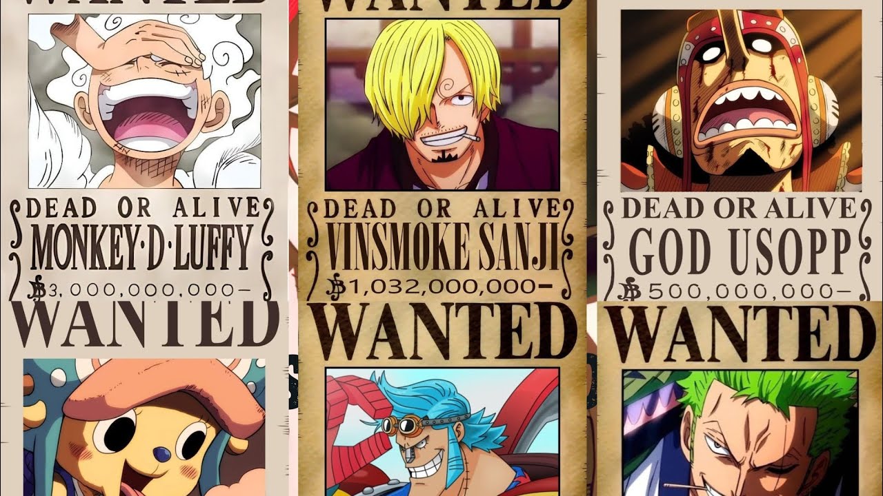 EVOLUCIÓN de las Recompensas de los MUGIWARAS en cada ARCO | One piece ...
