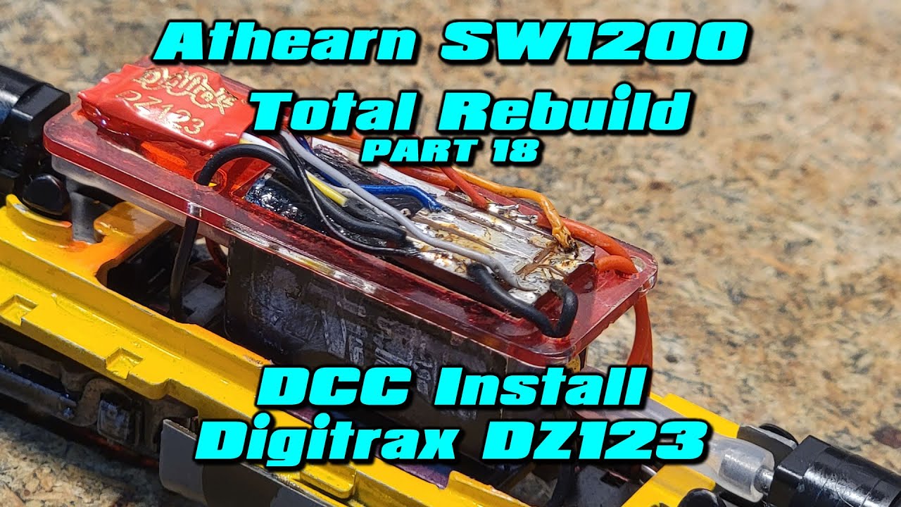 Athearn SW1200 18 Install Digitrax DZ123 DCC - YouTube