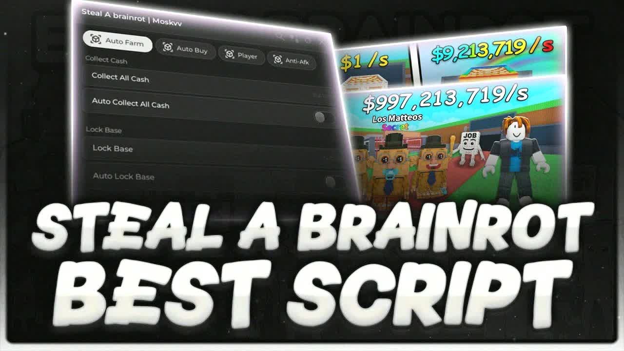 Steal A Brainrot Script Hack GUI with INSTANT STEAL, Desync, Anti Hit ...