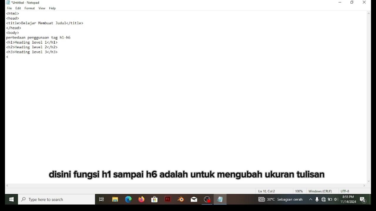 Membuat html - YouTube
