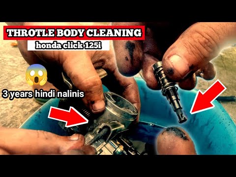 THROTTLE BODY CLEANING honda click 125i - YouTube