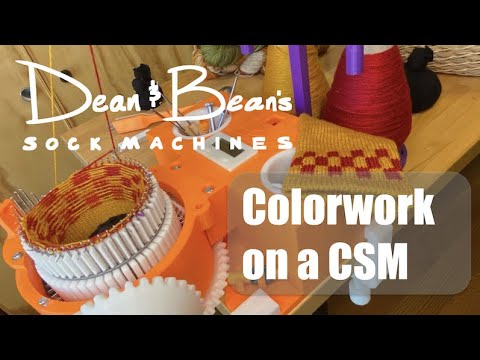 Colorwork on a CSM - YouTube