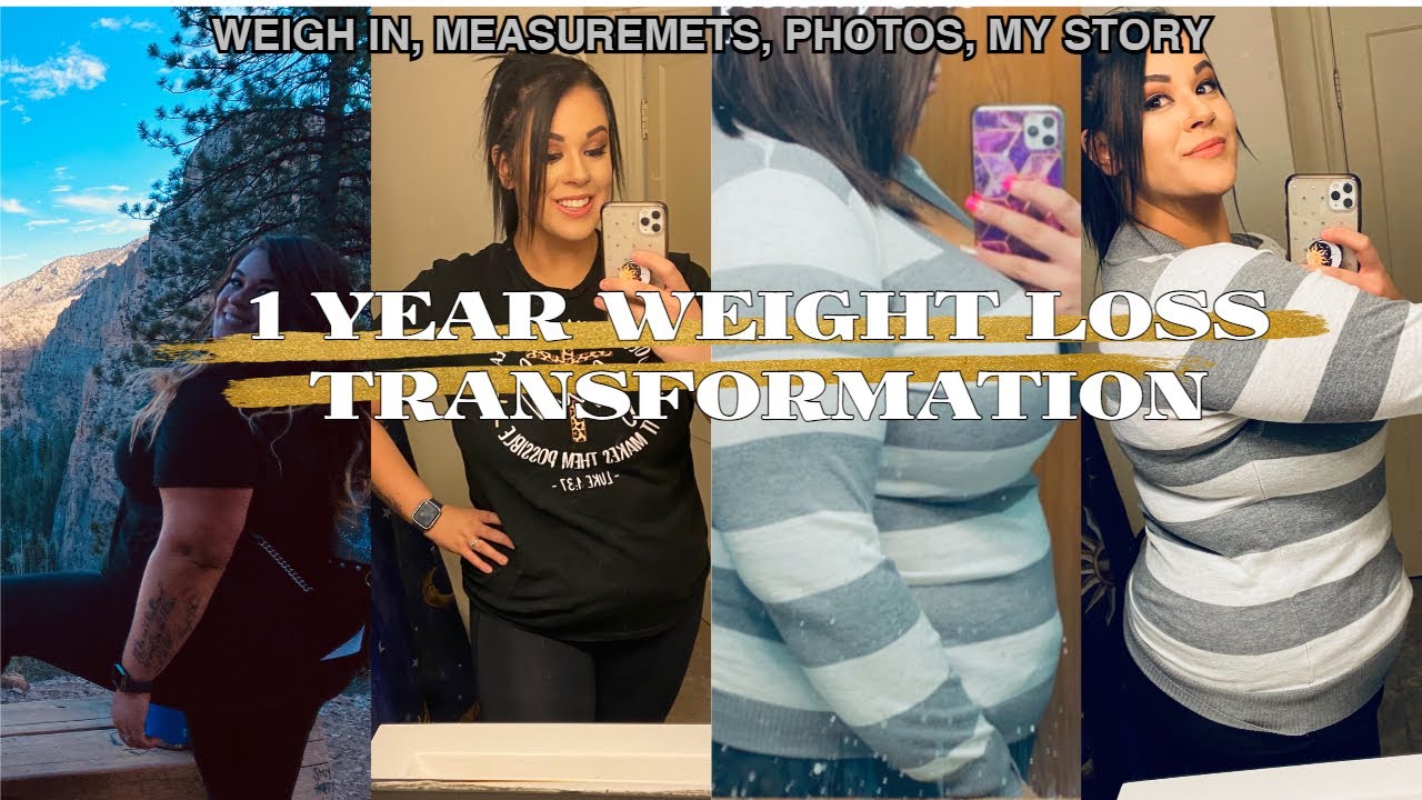 1 YEAR WEIGHT LOSS TRANSFORMATION BEFORE AND AFTER - YouTube