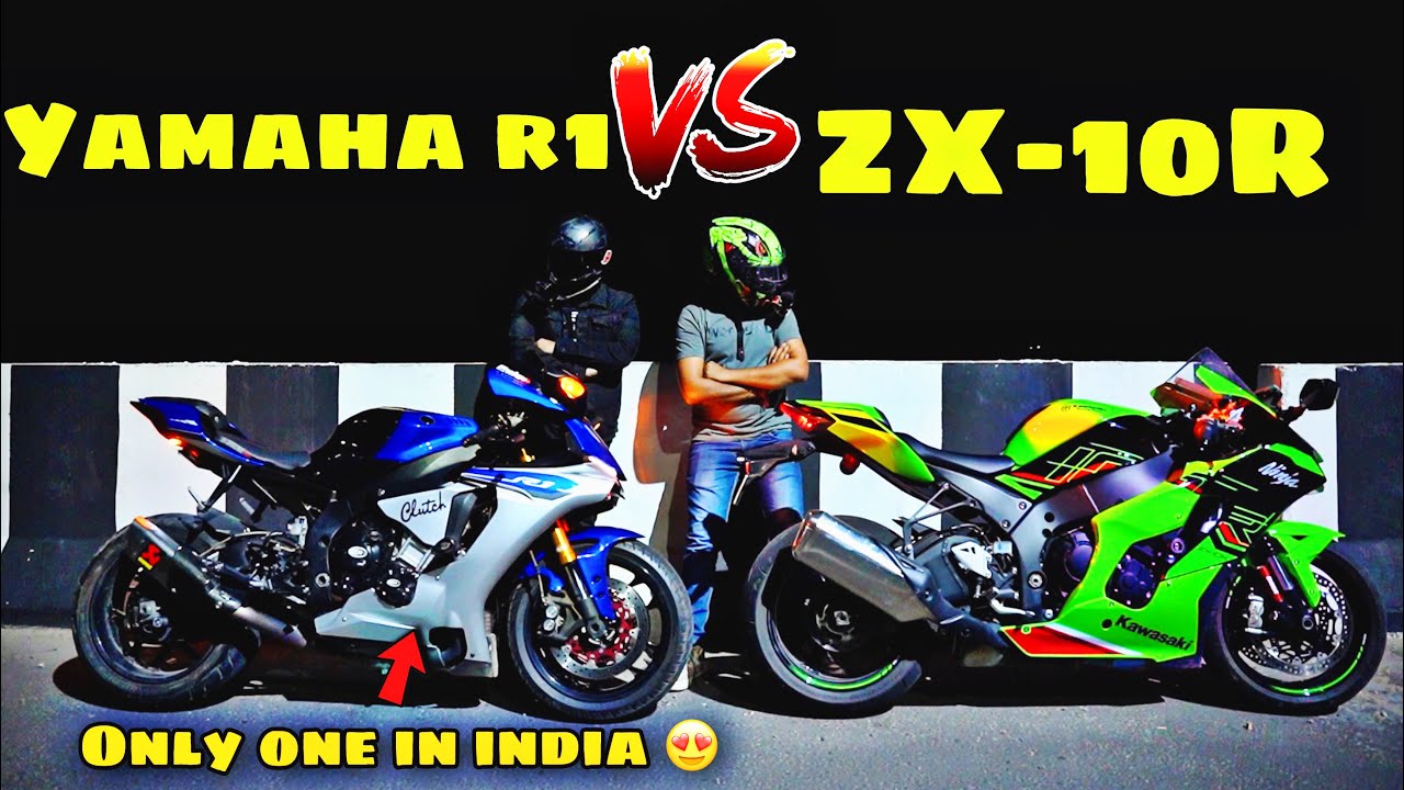 Yamaha R1 WANTS TO SMOKE ZX10-R🤯||@TheDarkSpectre1 - YouTube