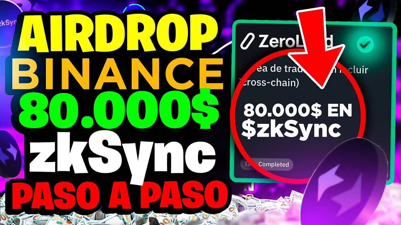 AIRDROP EN BINANCE!! REPARTE 85,000$ "zkSync" PARA TODOS **MUY FACIL ...