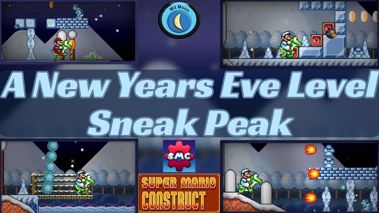 Super Mario Construct v8 SMC v8 Sneak Peak A New Years Level - YouTube