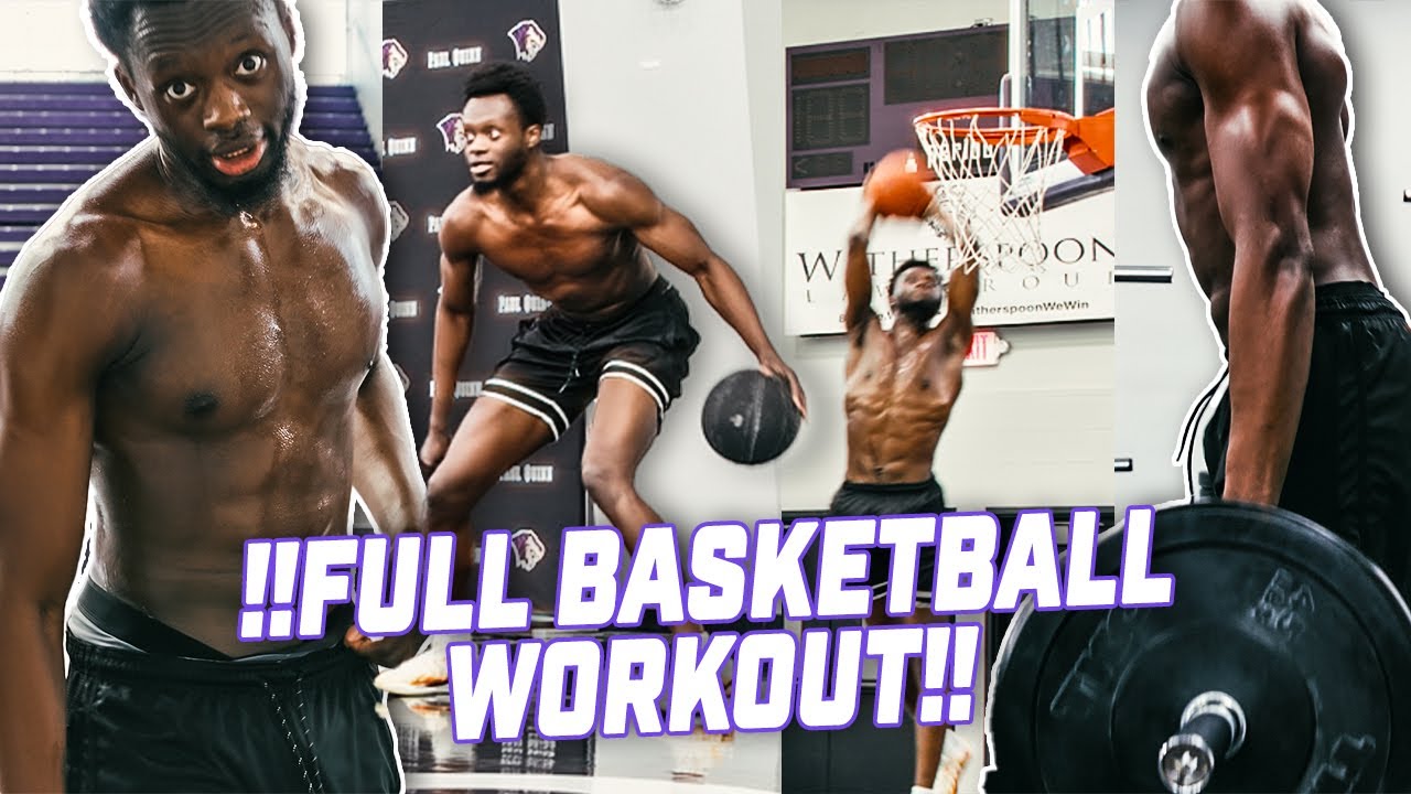 FULL COLLEGE BASKETBALL WORKOUT - YouTube