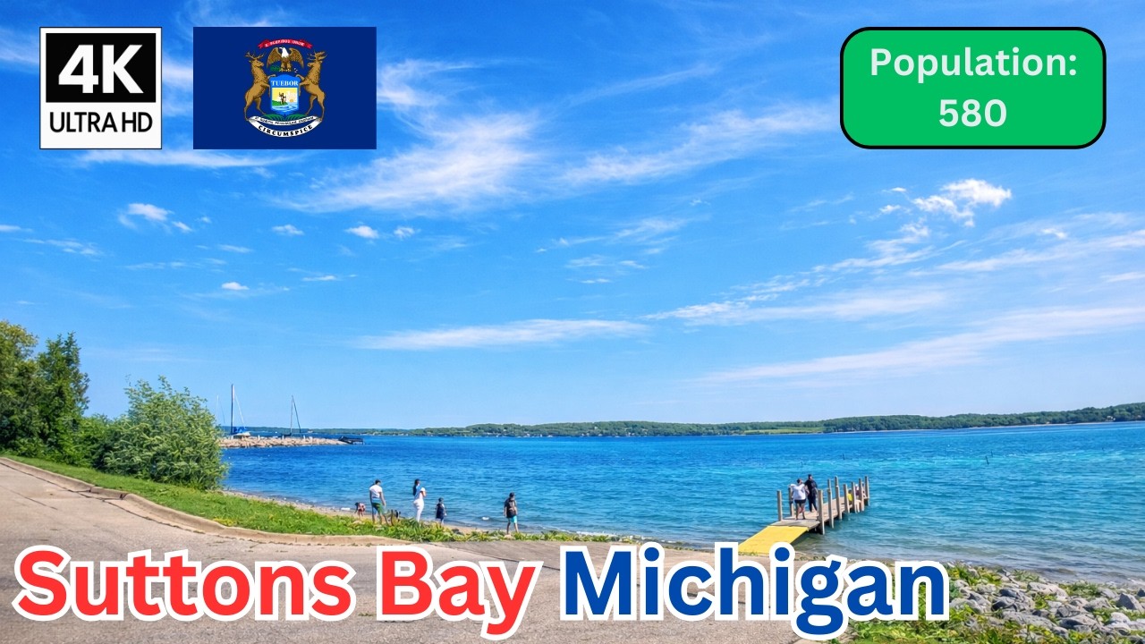 Driving Through Suttons Bay Michigan | Lake Michigan Charm - YouTube