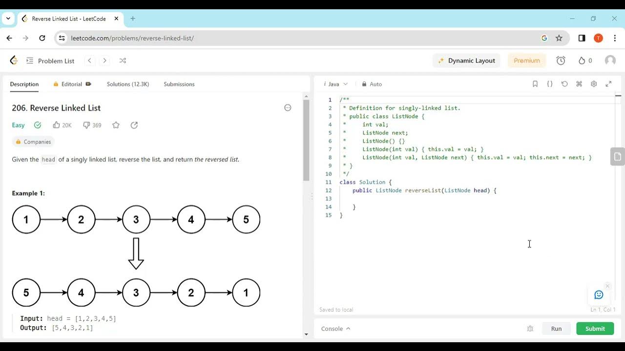 206. Reverse Linked List | Leetcode | Linked List | DSA - YouTube