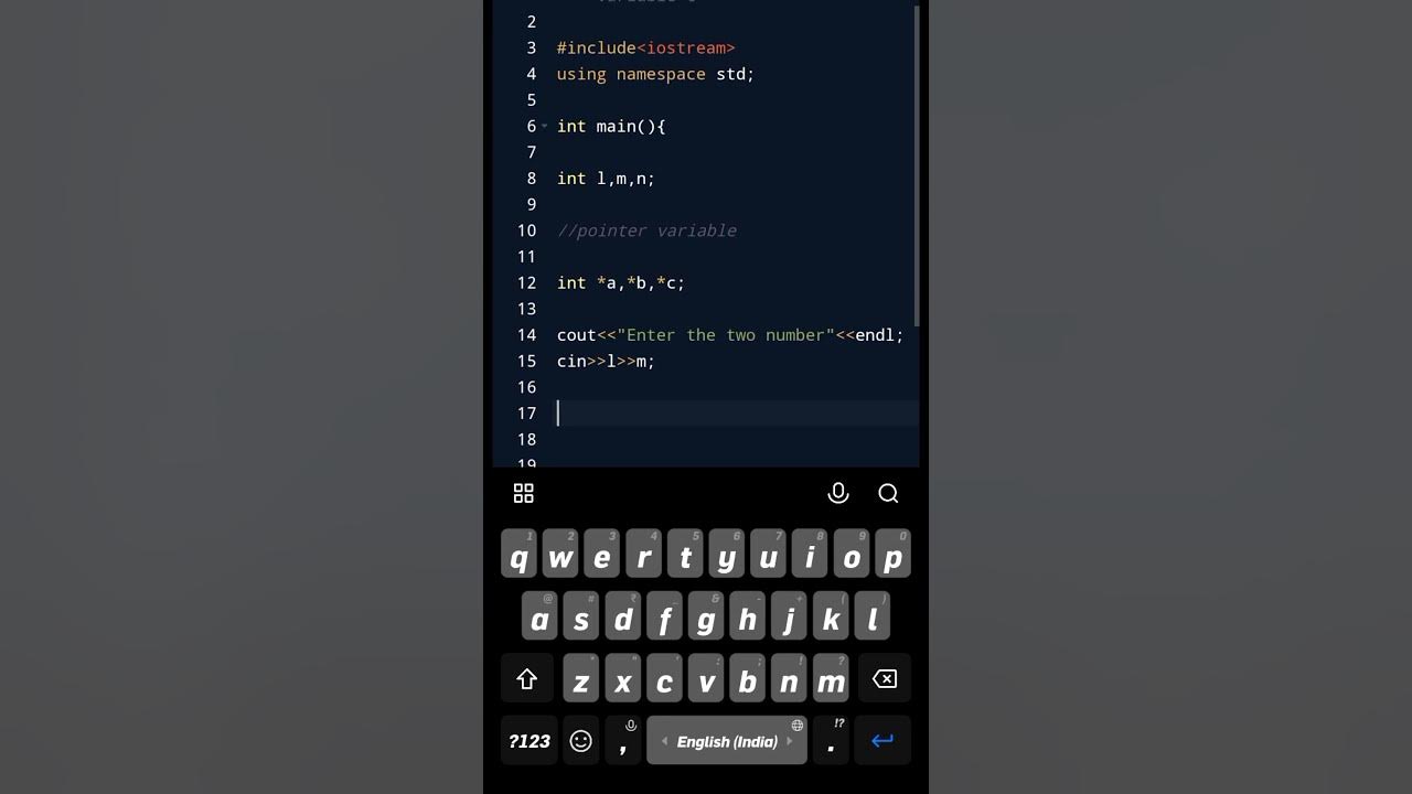 Adding Numbers Using Pointer Variable Cplusplusprogramming Shorts