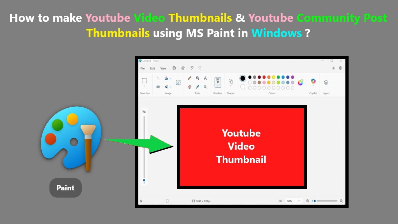 How to make Youtube Video Thumbnails & Youtube Community Post ...