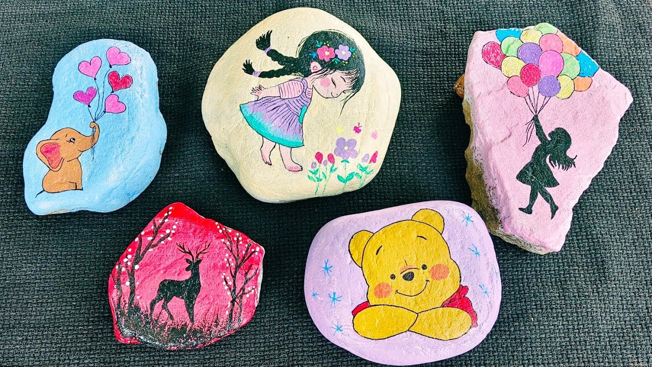 8 Cute River Stone Painting Ideas | Easy & Adorable Rock Art Designs ...