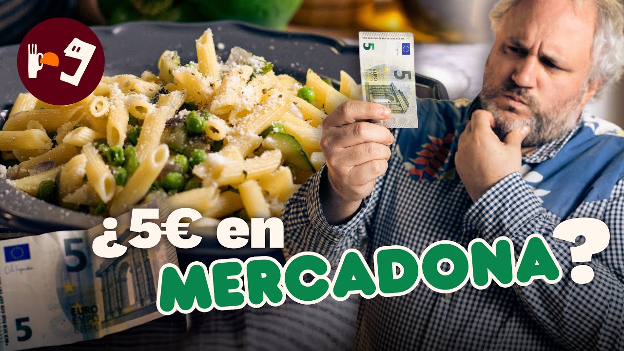 RETO: Tenemos 5 EUROS para comprar en MERCADONA y hacer UNA RECETA PARA ...