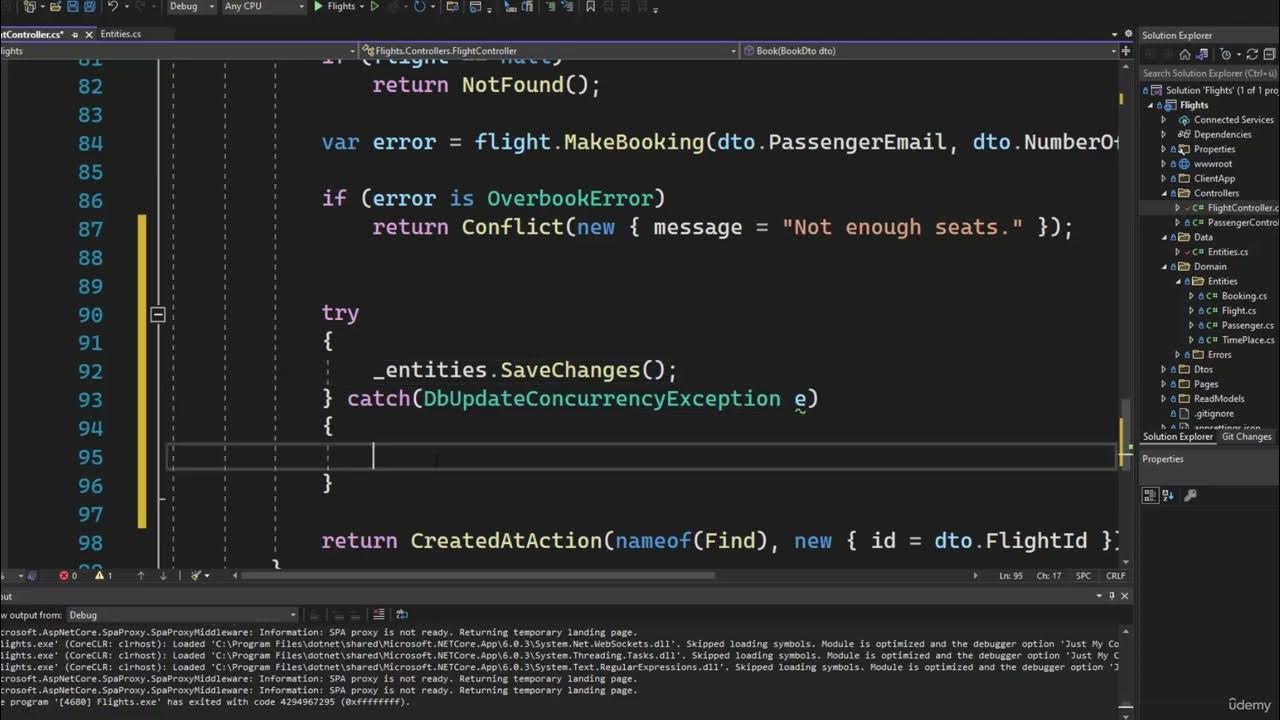 111 Handle DbUpdateConcurrencyException - YouTube