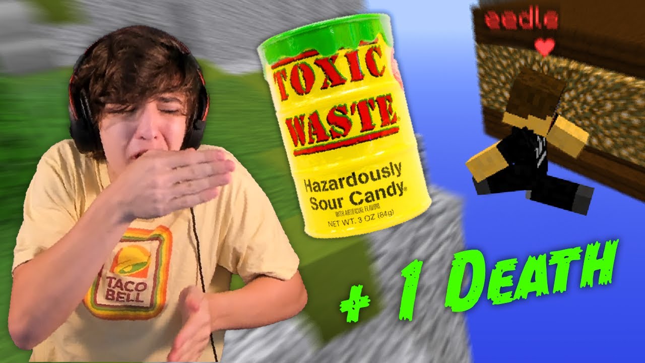 1 Death = 1 Toxic Waste (Minecraft Skywars) - YouTube
