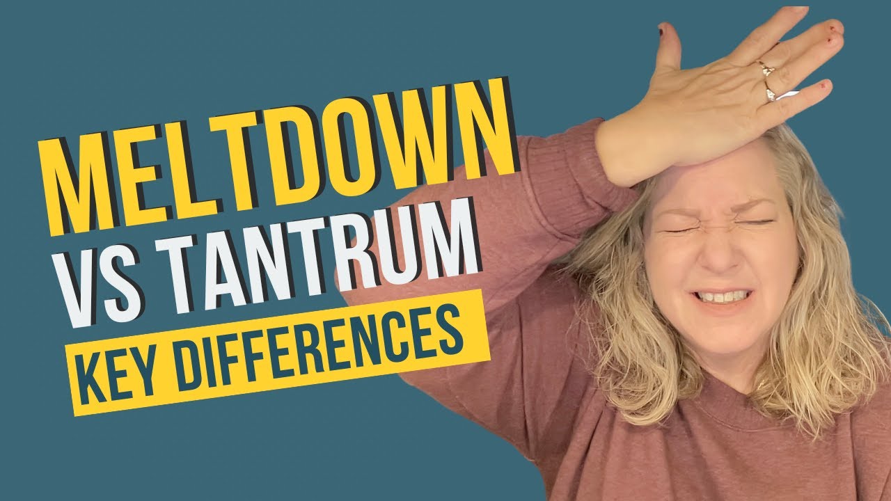 The Difference Between A Meltdown and A Tantrum - YouTube