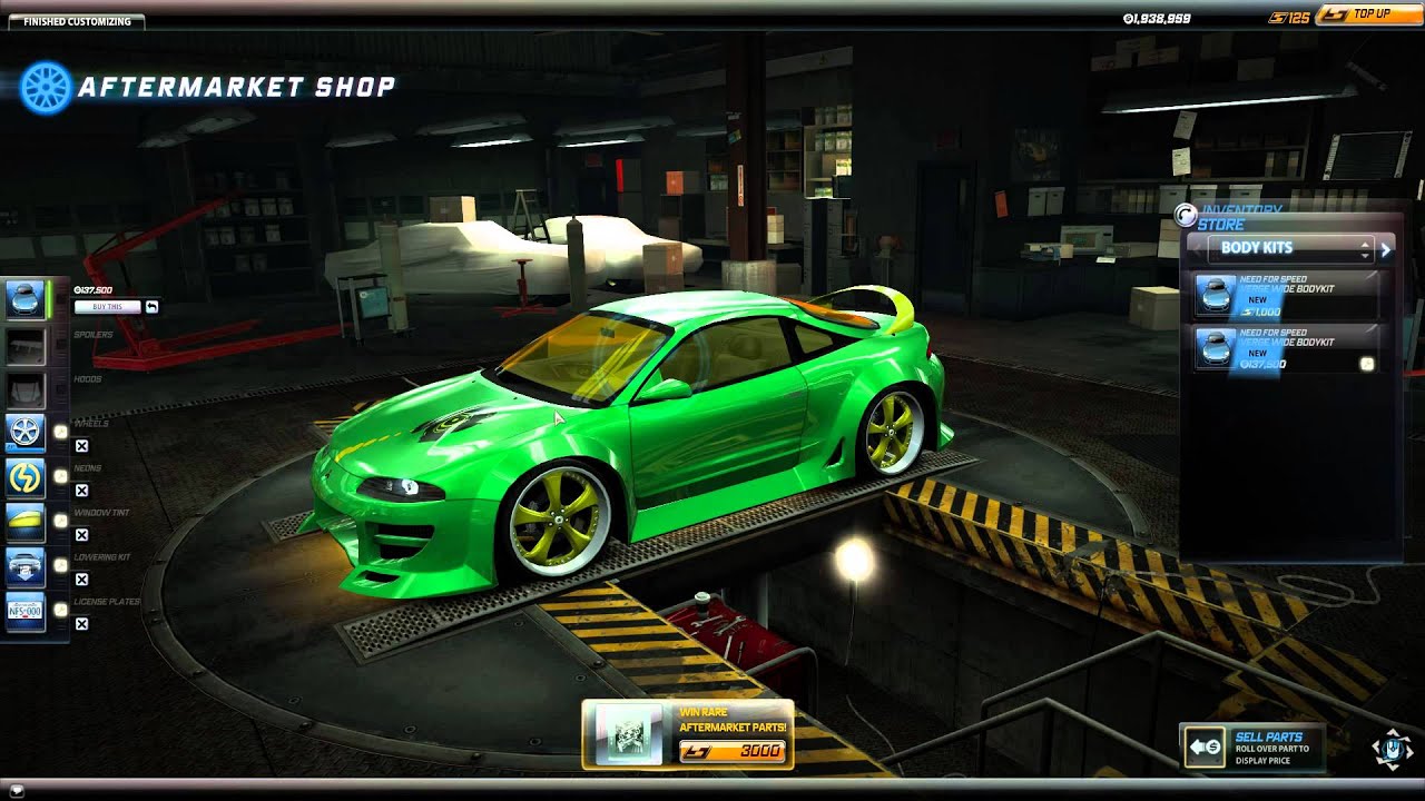 NFS WORLD - body kit for Mitsubishi ECLIPSE GS-T for IGC - YouTube