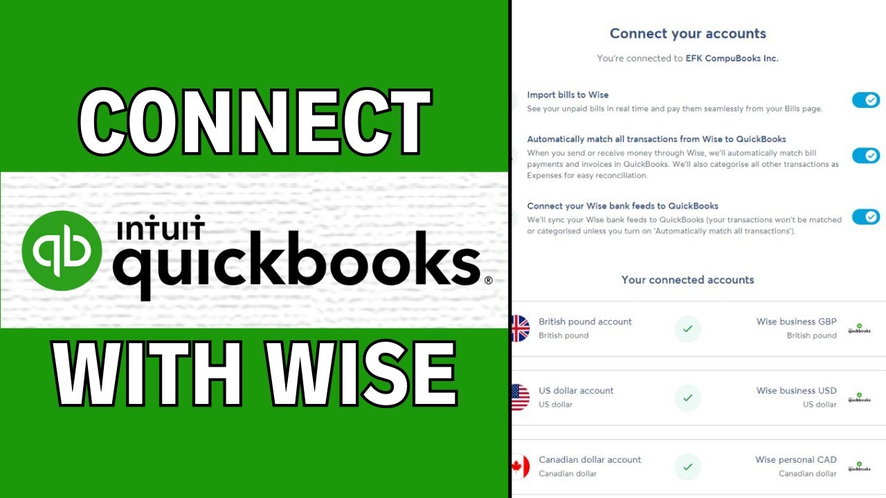 How to Connect Your Wise Account With QuickBooks (2025) - YouTube