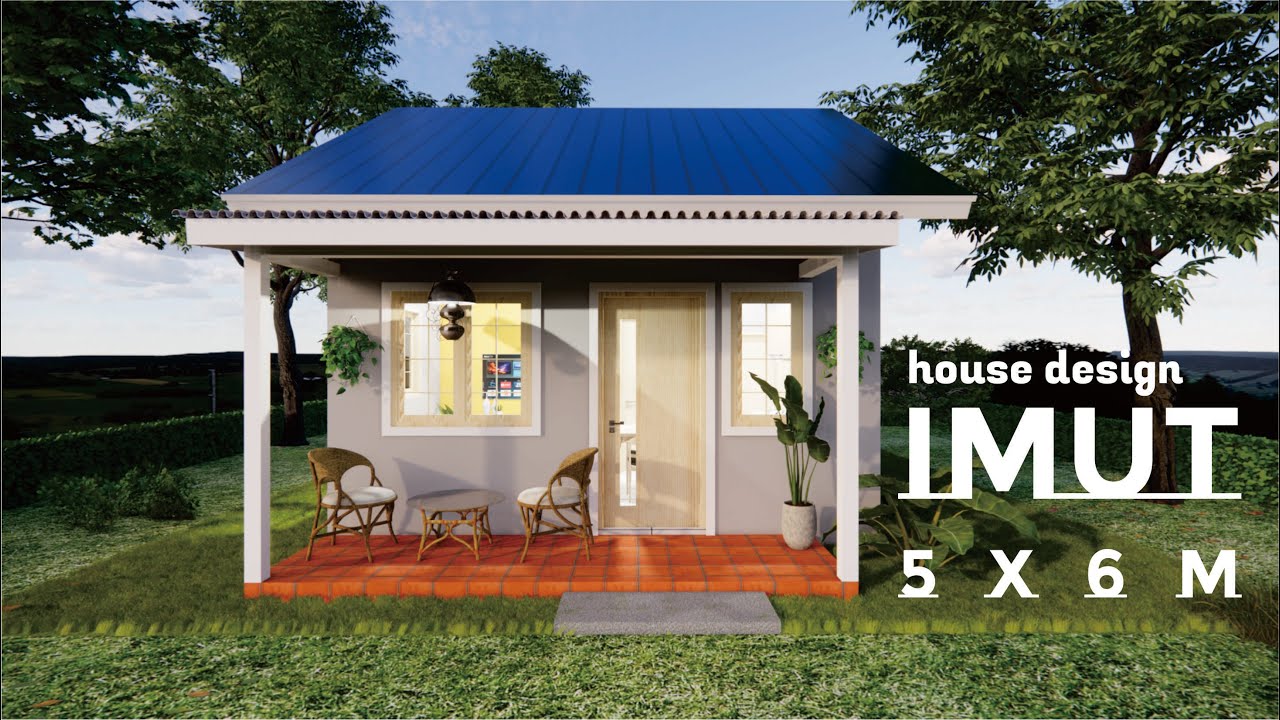 Desain rumah minimalis 5x6 | tiny house design | nyaman kecil dan ...