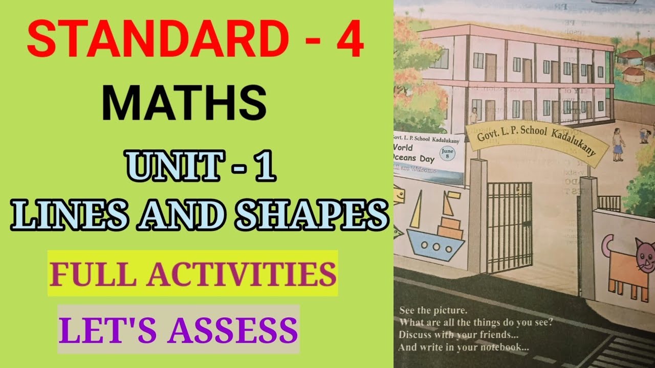 LINES AND SHAPES | STD 4 MATHS UNIT 1 | CLASS 4 MATHS CHAPTER 1 FULL ...