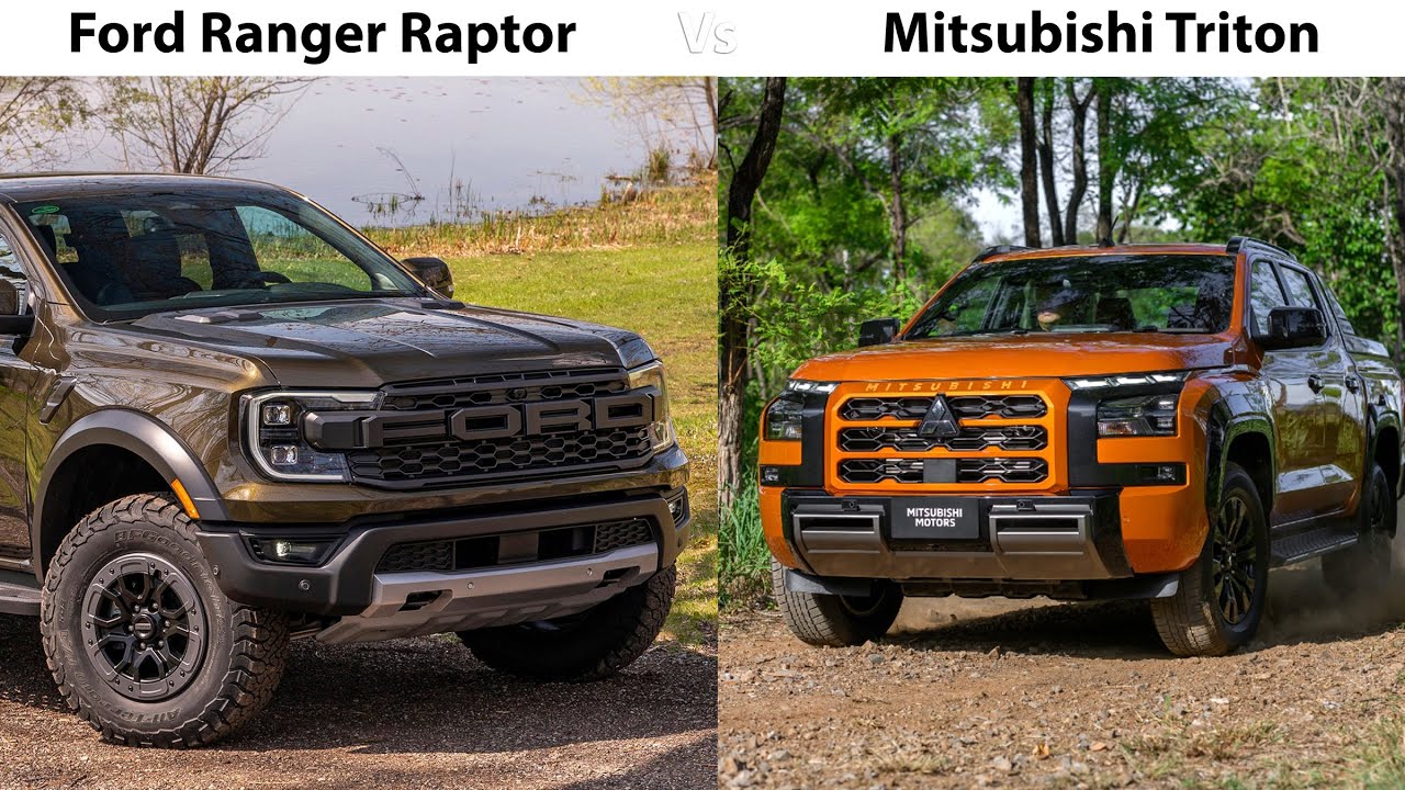 2024 Mitsubishi Triton vs Ford Ranger Raptor Comparison: Battle of the ...