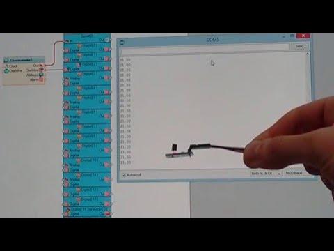 Arduino Nano: Using DS1820/DS18S20 Maxim One Wire Thermometer Sensor Module - YouTube